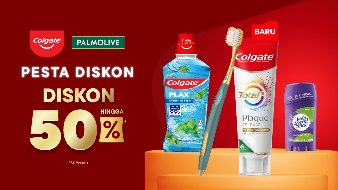 Promo Colgate Palmolive Murah - Discount up to 90% & Voucher up to 35K Mei 2024 | Blibli