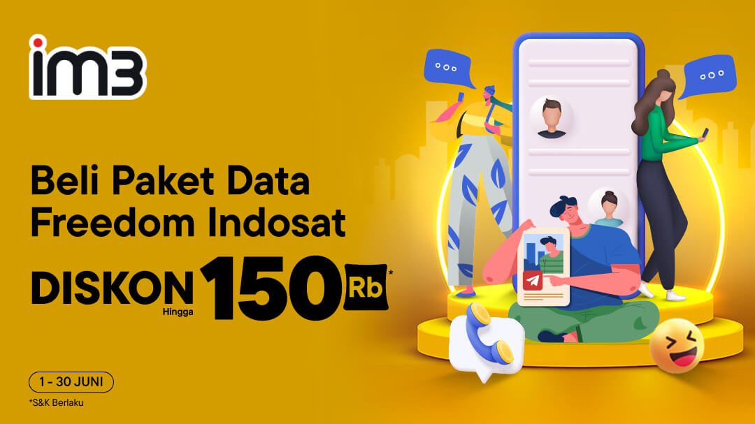 Promo Top-Up Paket Data Indosat Terbaru 2024 - Blibli