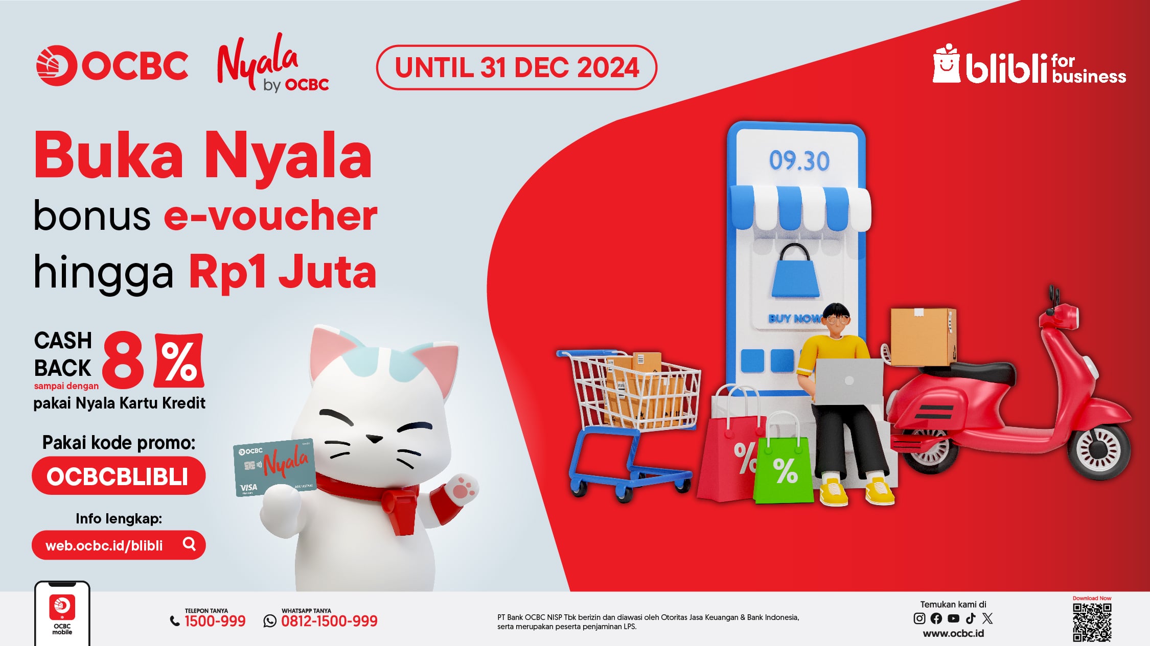 Promo OCBC Nyala x Blibli 📢 Terbaru Juli 2024 | Blibli