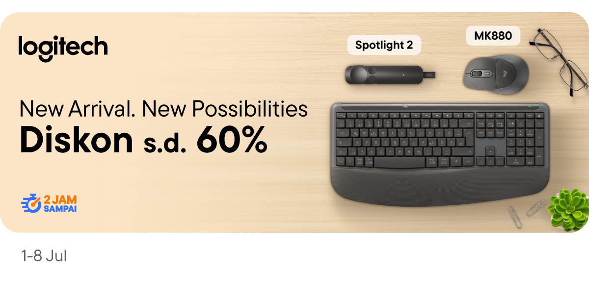 Promo Logitech Diskon Hingga 60% - Harga & Promo Terbaru Juni 2026