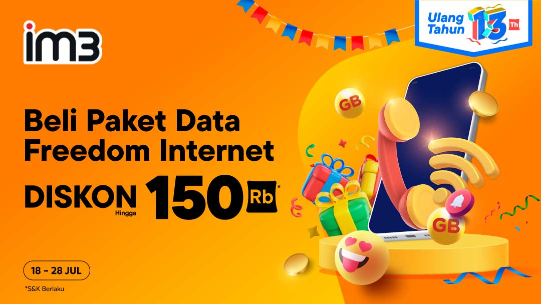 Promo Ulang Tahun Indosat Terbaru Juli 2024 - Blibli