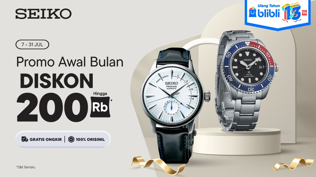 Promo Jtg Promo Seiko Terbaru Juli 2024 - Blibli