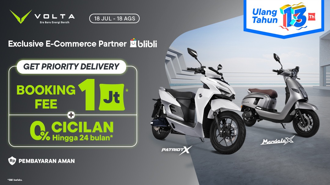 Promo Exclusive Launching Volta Terbaru Juli 2024 - Blibli