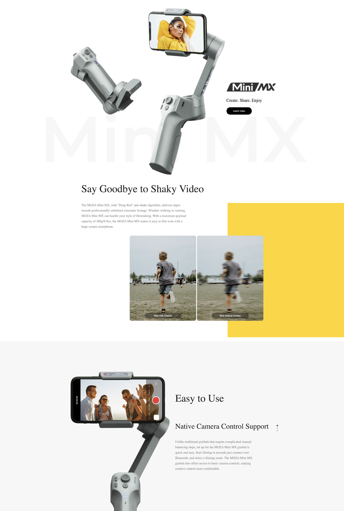 Moza Mini MX Gimbal Stabilizer for Smartphones