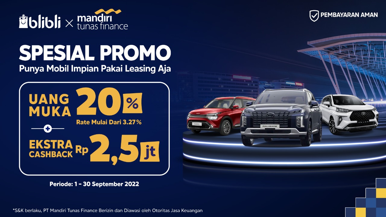 Promo Oto - Mandiri Tunas Finance X Blibli Otomotif September 2022 ...