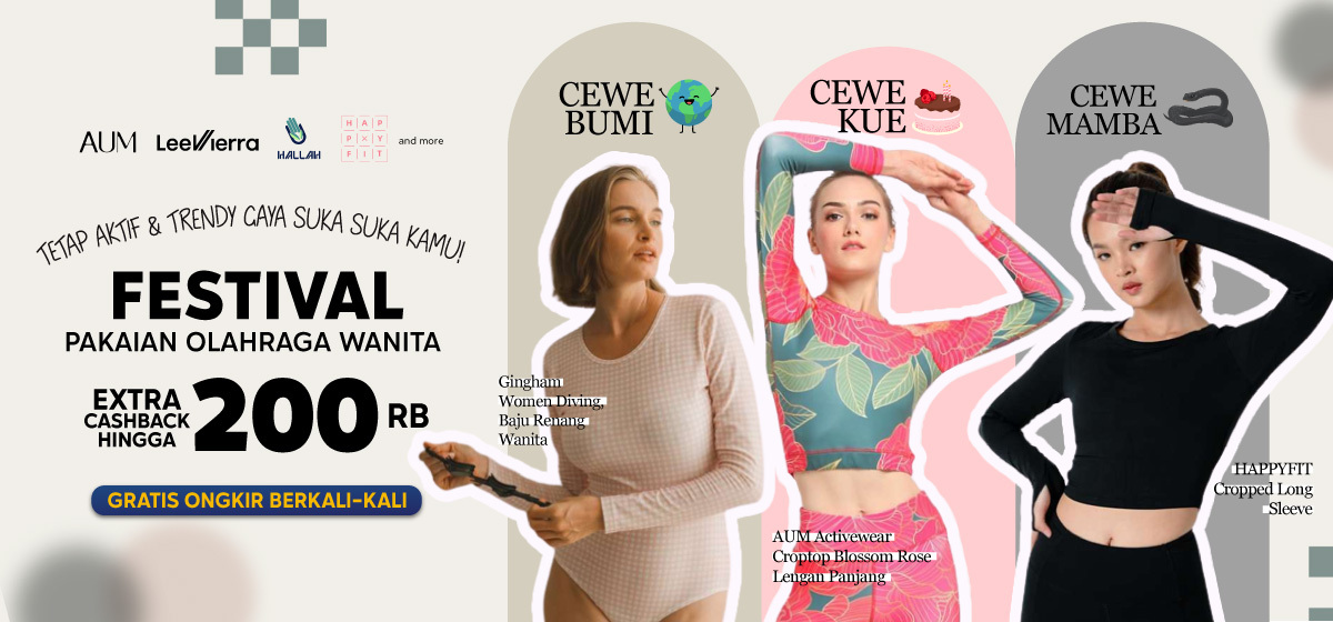 Promo Pakaian Olahraga Wanita Original Terbaru Juni 2024 | Blibli