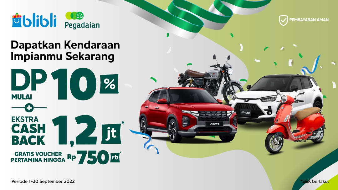 Promo Oto - Pegadaian Mobil & Motor Dp 10% Ekstra Diskon Hingga Rp 1 ...
