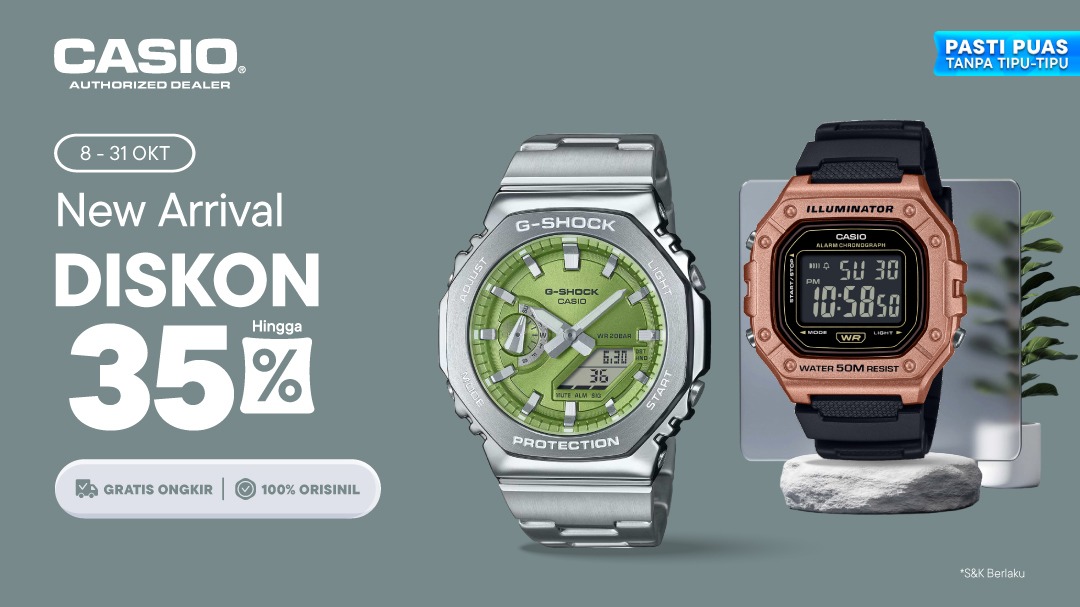 Promo Casio New Arrival Terbaru Oktober 2024 - Blibli