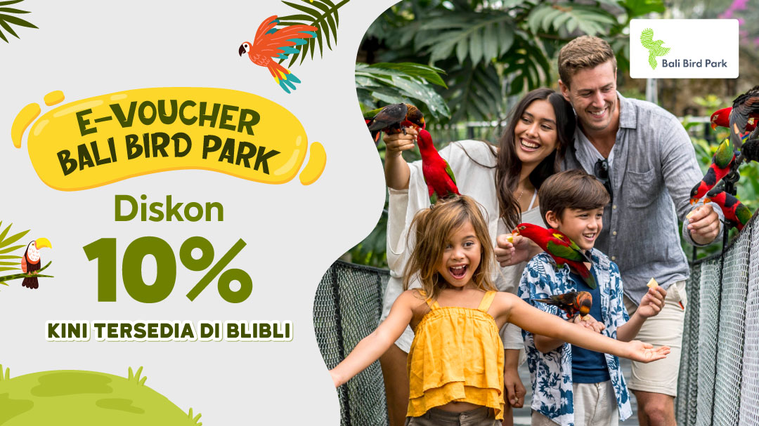 Promo Bali Bird Park Terbaru 2024 - Blibli