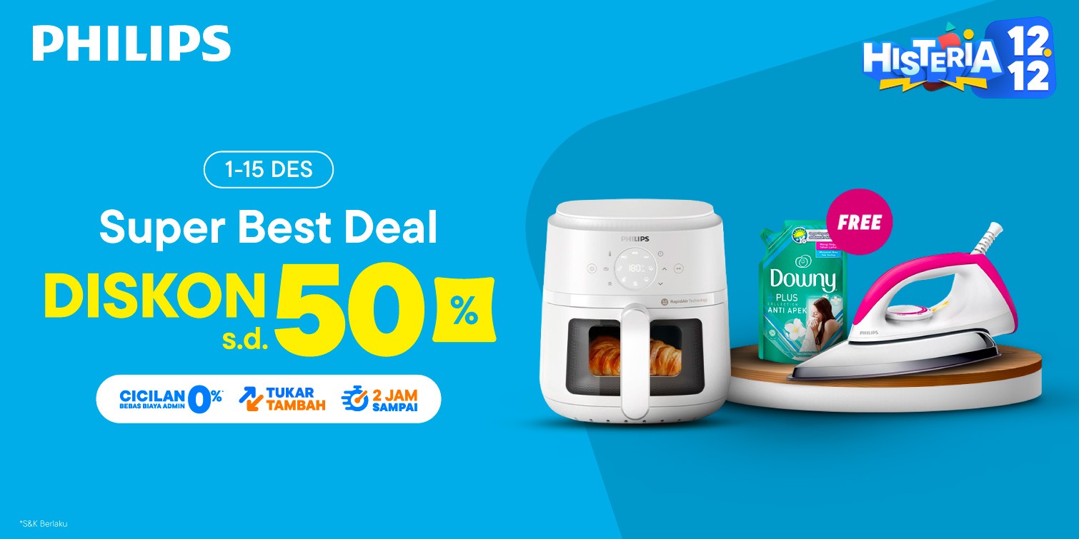 Promo philips super deals Terbaru Februari 2025 - Blibli