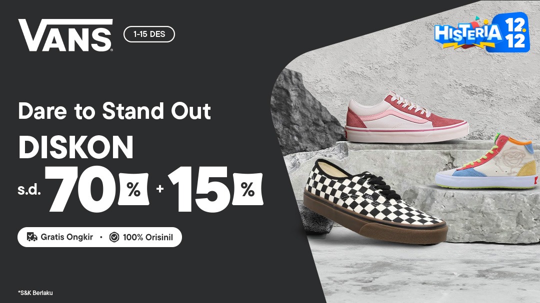 Promo lifestyle vans Terbaru Juli 2025 - Blibli