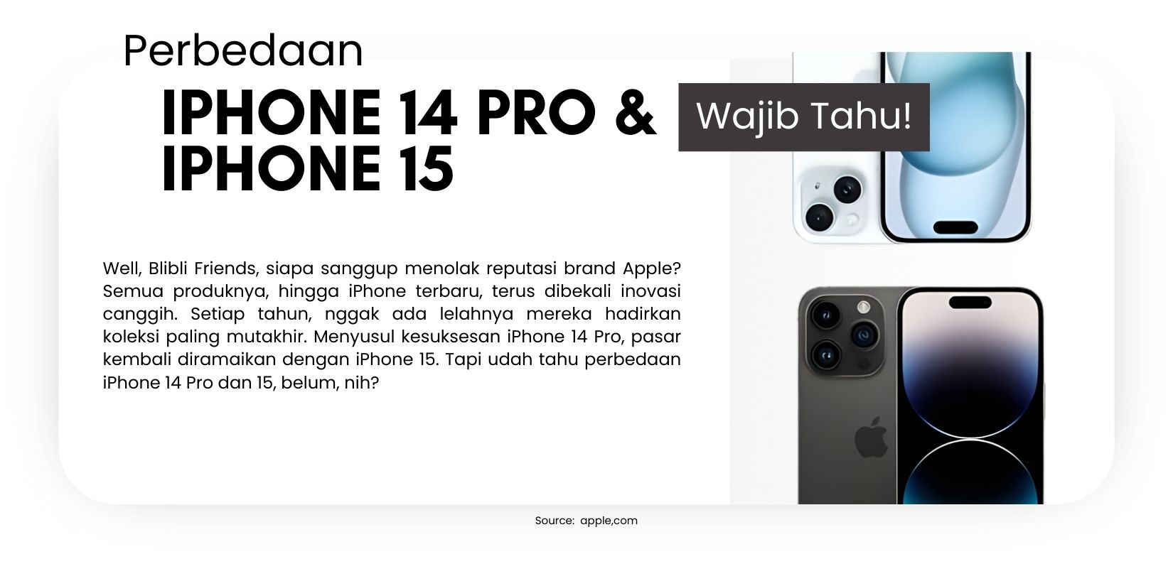 7 Perbedaan iPhone 14 Pro dan 15, Skip yang Mana Nih?
