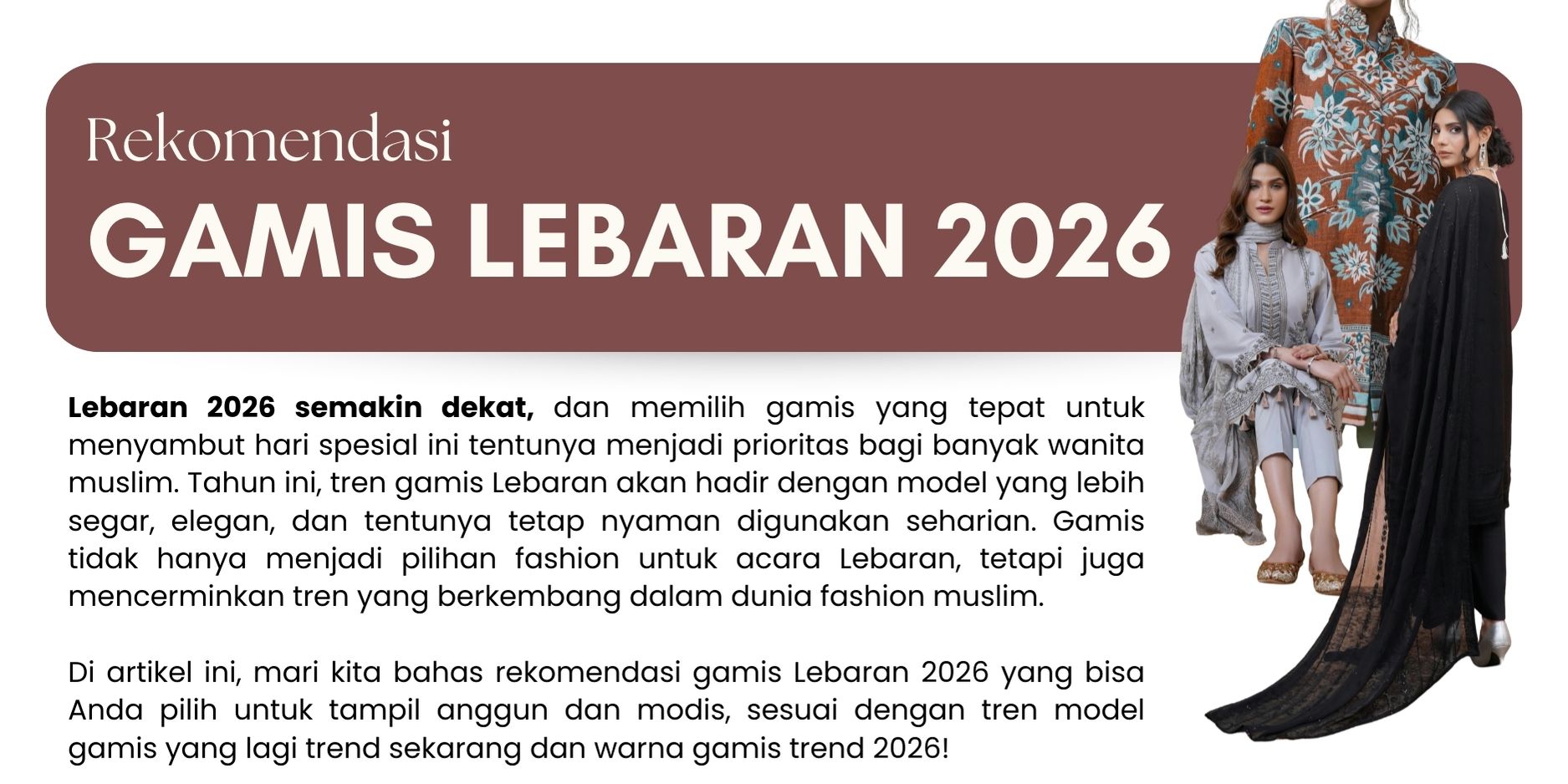 Rekomendasi Gamis Lebaran 2026