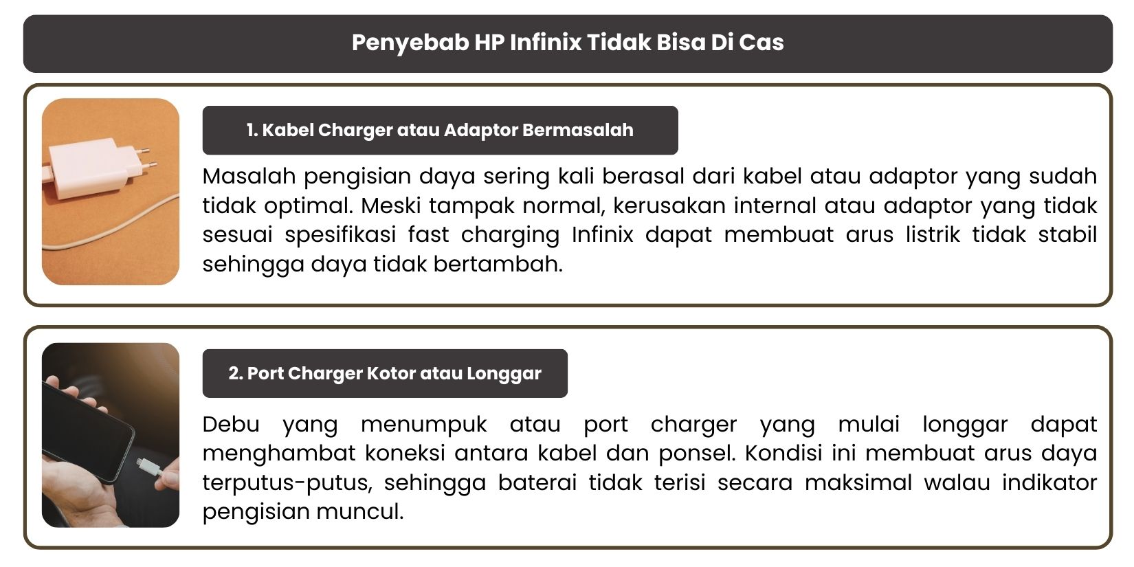 Kenapa HP Infinix Tidak Bisa Di Cas? Ini Penyebab dan Cara Mengatasinya