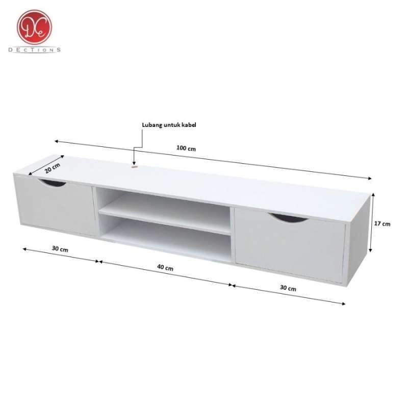 Ukuran credenza tv store
