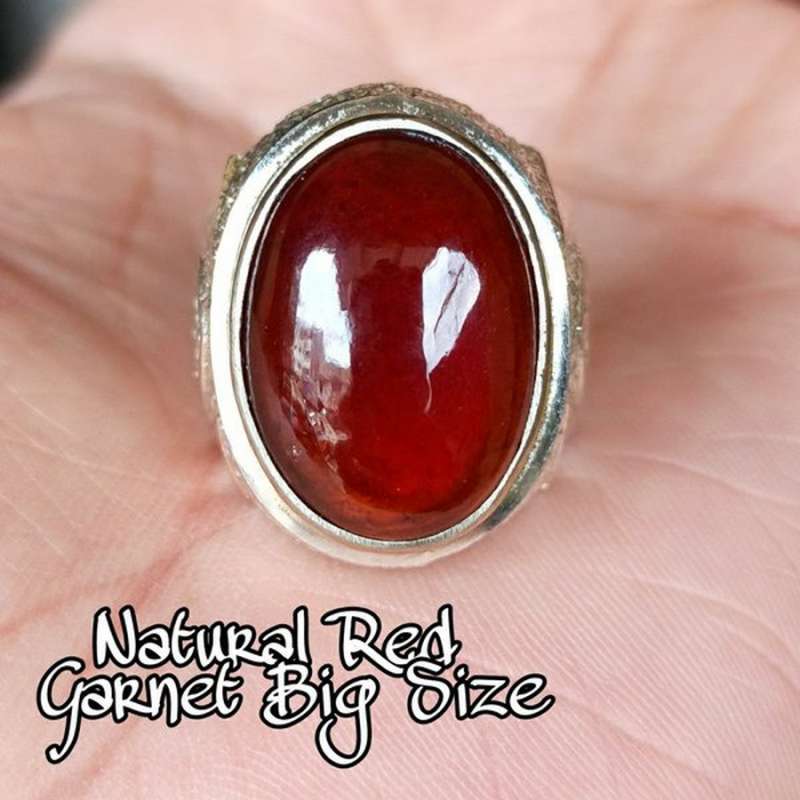 Jual Cincin Batu Akik Natural Red Garnet Super High Quality Di Seller Poetra Gems Stone Official Kebon Kelapa Kota Bogor Blibli