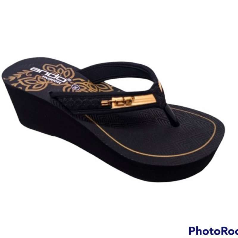sandal jepit wedges kekinian