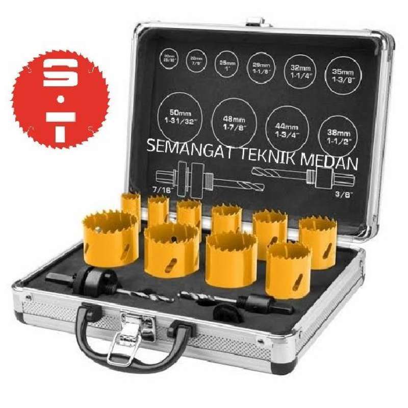 Jual Akh0121 12pcs Hss Bi metal Holesaw Hole Saw Besi Metal Inox Set Ingco Di Seller Semangat Teknik Pasar Baru Kota Medan Blibli