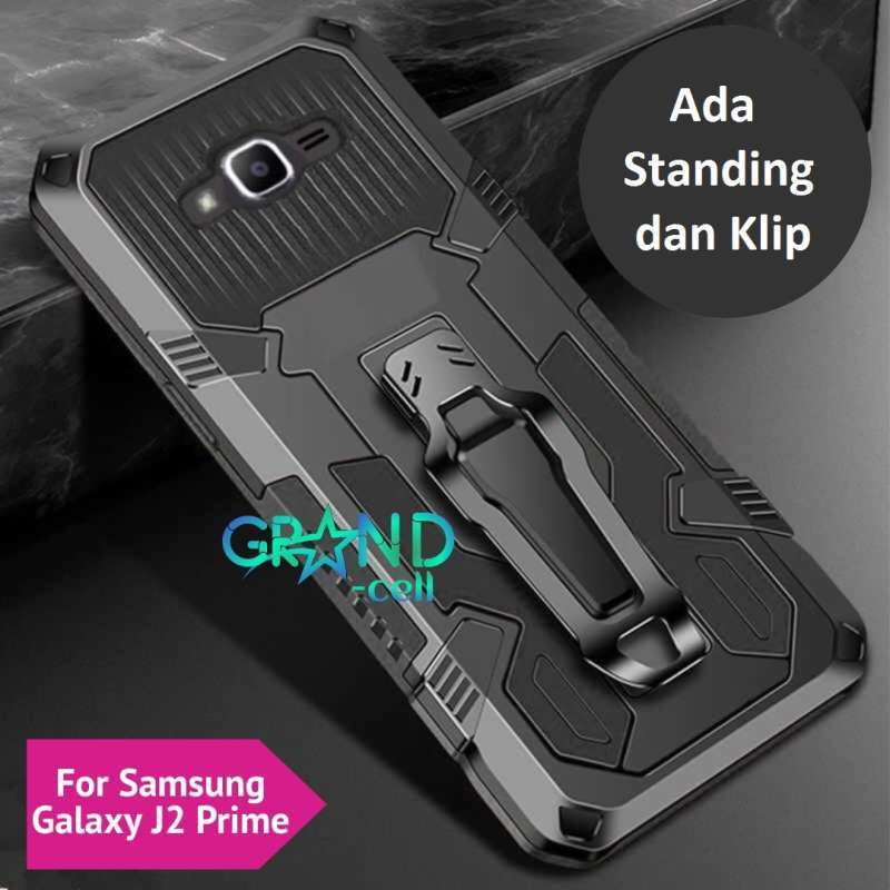 Case Hp for SAMSUNG GALAXY J2 PRIME Premium Belt Clip Standing Hardcase Back Cover Handphone