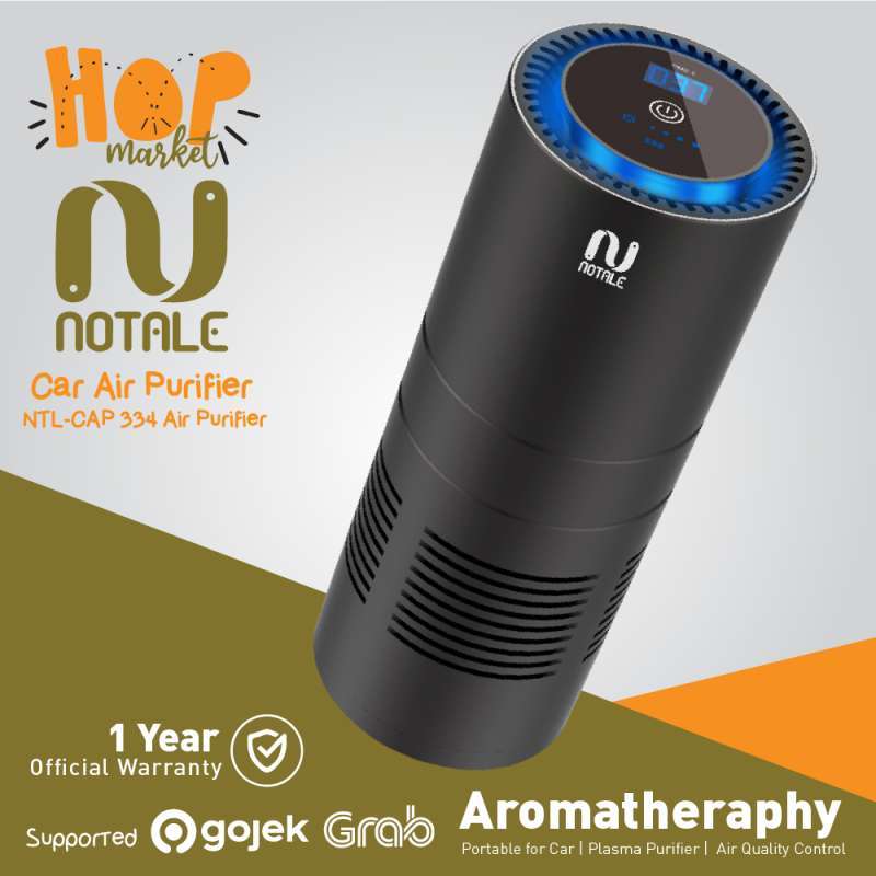 Notale Portable Car Air Purifier Mobil with UVC Plasma HEPA 13 Filter