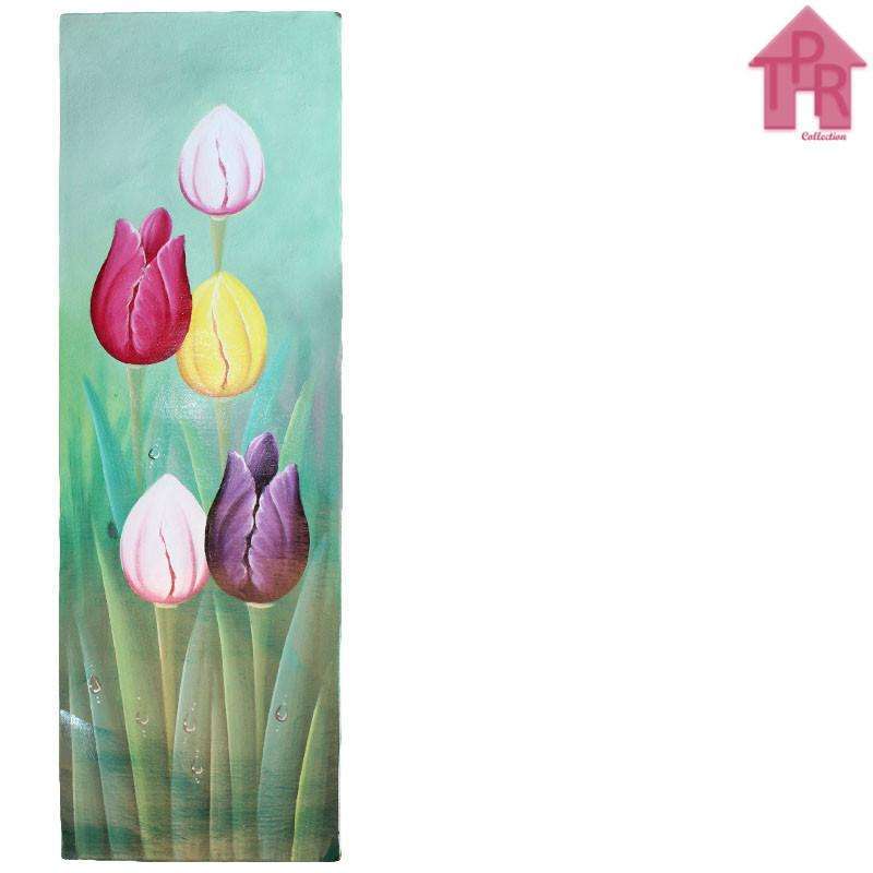 lukisan bunga simple easy