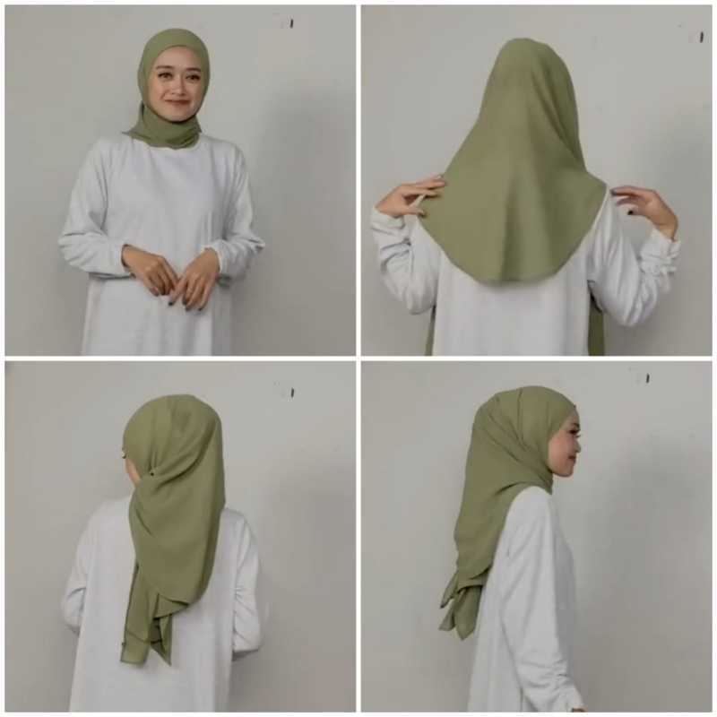 tutorial hijab simple pashmina