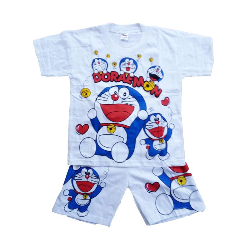 baju doraemon putih