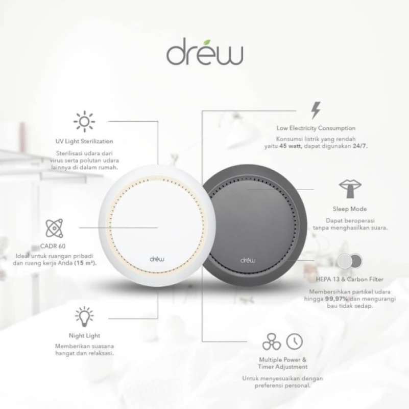 Drew air purifier pure 1 airpurifier