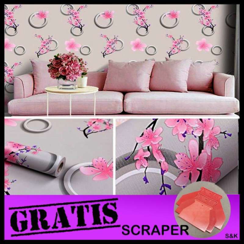 wallpaper dinding bunga sakura