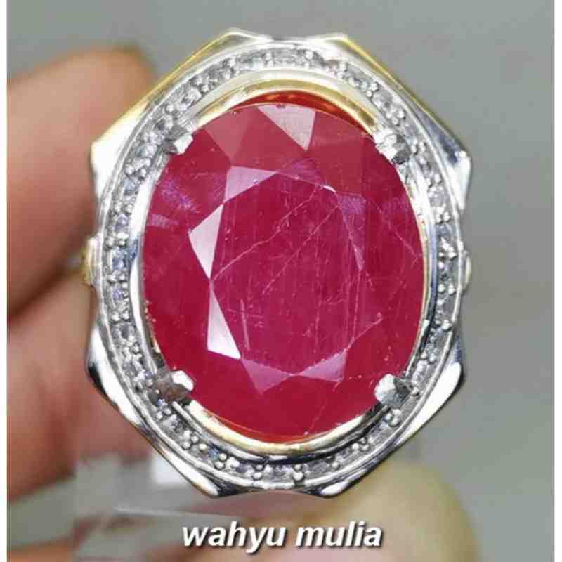 bahan batu ruby asli