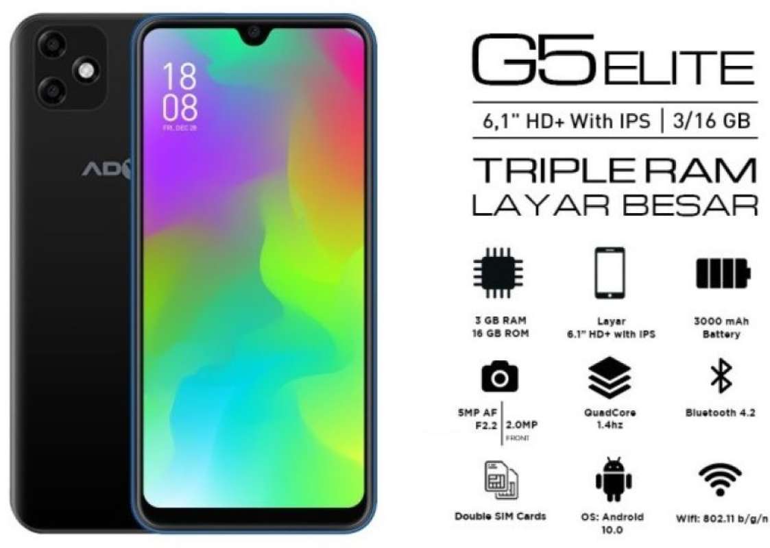 Jual Advan G5 Elite SmartPhone RAM 3GB / ROM 16GB Resmi di Seller ACS ...