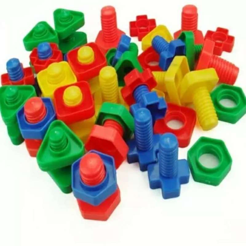 Jual Mainan Edukasi Anak DIY Block Lego Pipa dan Baut-PIPELINE-NUT ...