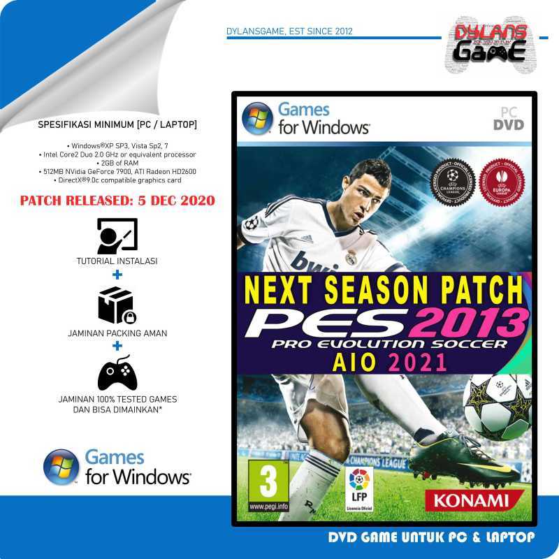 Promo PES13 PES 2013 Pro Evolution Soccer + Patch Terbaru 2021 Game PC ...