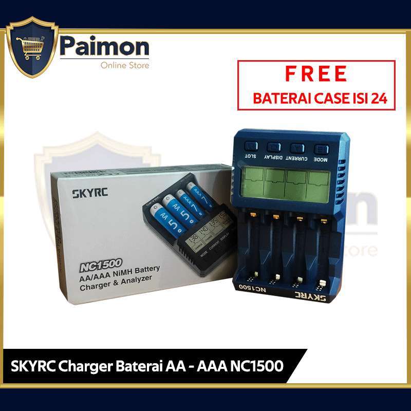 Jual SKYRC NC1500 AA / AAA Battery Charger & Analyzer - Charger Baterai ...