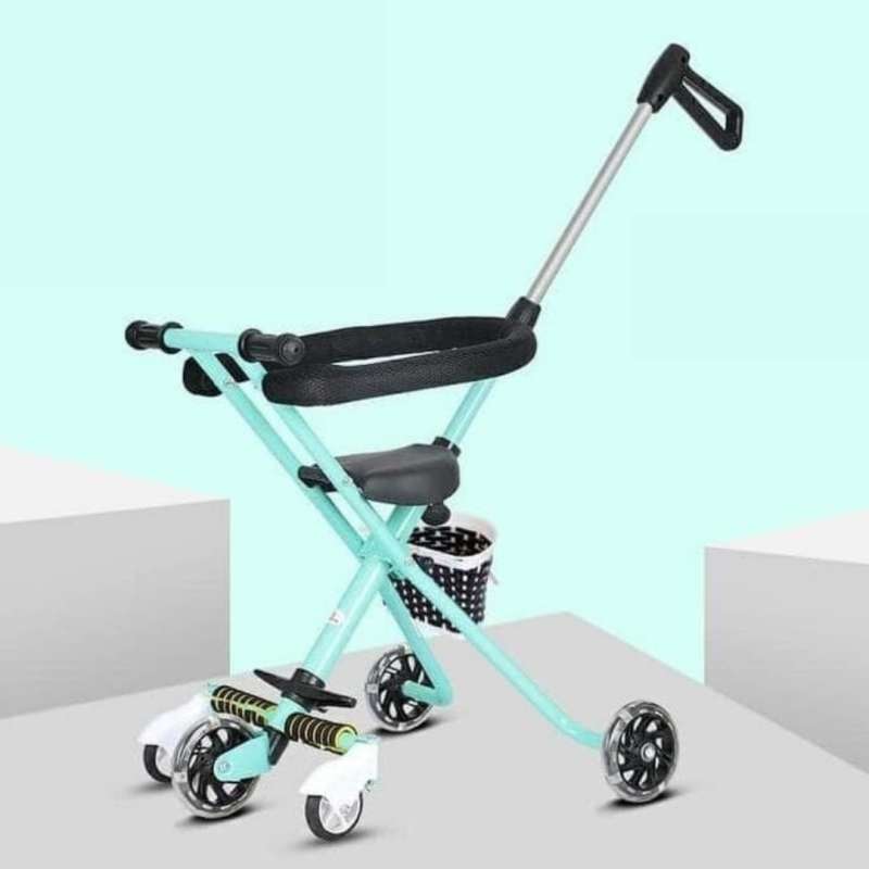 Jual MICRO TRIKE magic stroller balita bayi with LED WHEELS - Hijau di ...