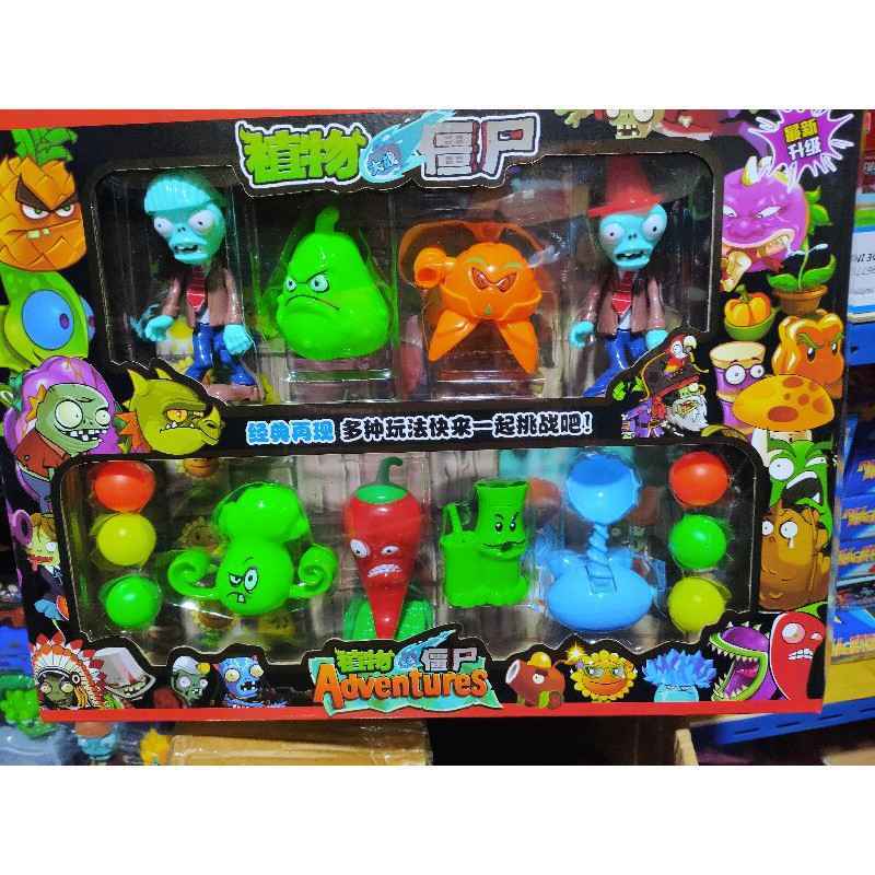 Jual TOKOLUCKYSTART - MAINAN ANAK TEMBAK BOLA ZOMBIE VS PLANT 8 IN 1 ...