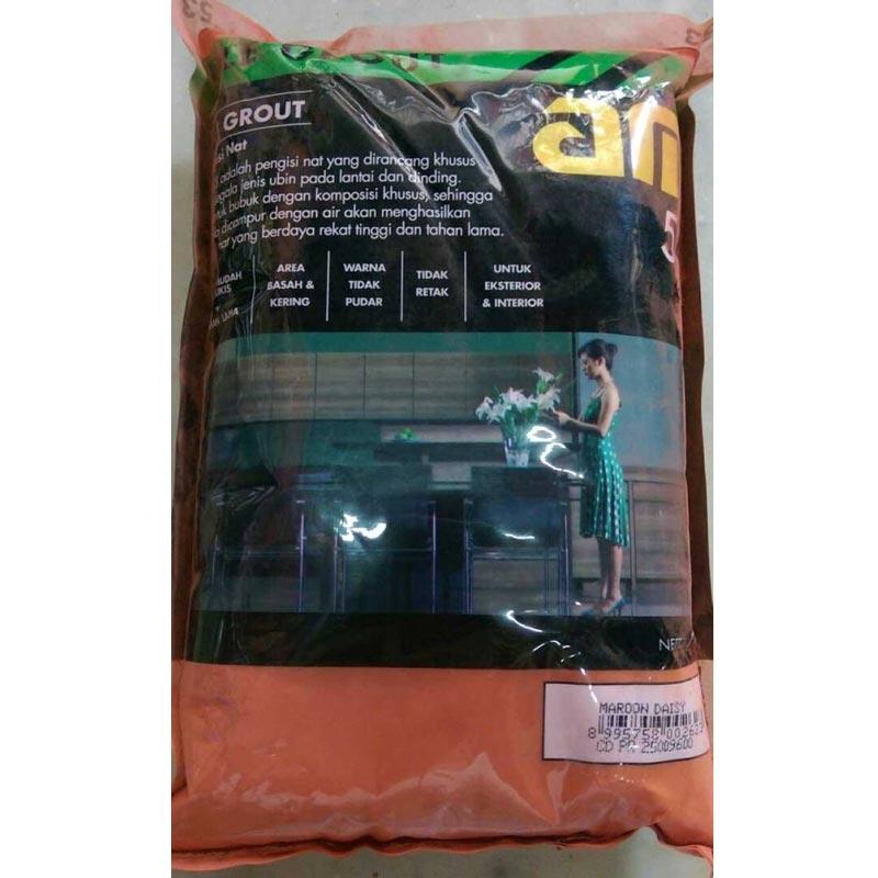 Jual Am 53 Merah Tile Grout / Semen Keramik Pengisi Nat Maroon Daisy Di ...