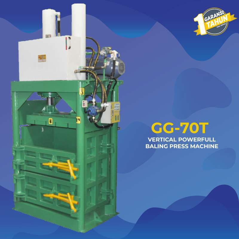 Jual Mesin Press Sampah & Limbah - Vertical Powerfull Baling Press ...