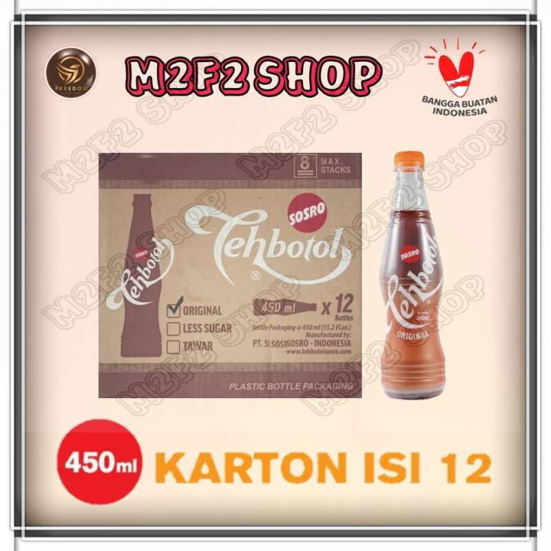 Promo Teh Botol Sosro Original Plastik Pet - 450 ml (Kemasan Karton ...