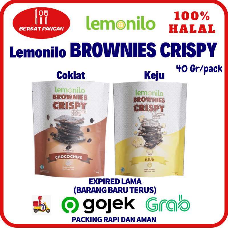 Jual Lemonilo Brownies Crispy Rasa Chocochips 40gr di Seller Berkat ...