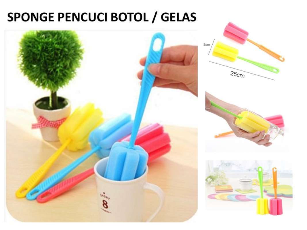 Promo Sponge Pencuci Gelas atau Botol Diskon 56% di Seller Moora Home ...