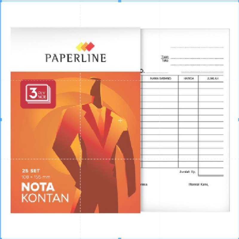 Jual Nota Kecil 3 Ply Paperline / Buku Bon 3 Rangkap Paperline / Buku ...