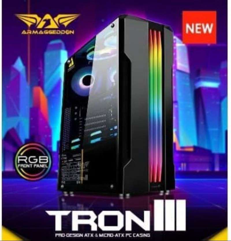 Jual CASING PC / KOMPUTER GAMING ARMAGGEDDON TRON III TEMPERED GLASS di ...