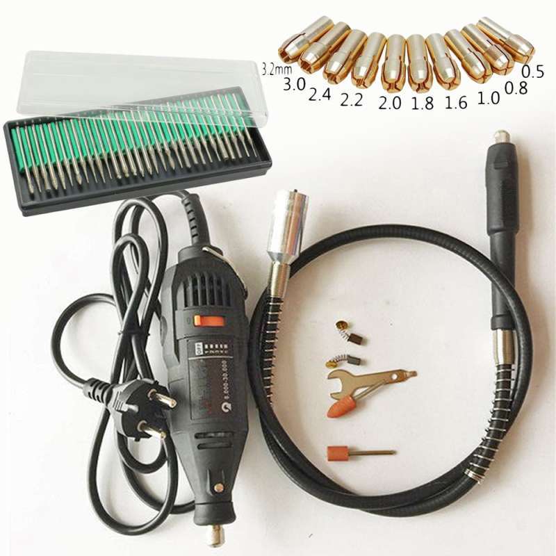 Jual Alat Grafir Mesin Tangan Multi Fungsi Impact Drill 5 Speed Metal ...