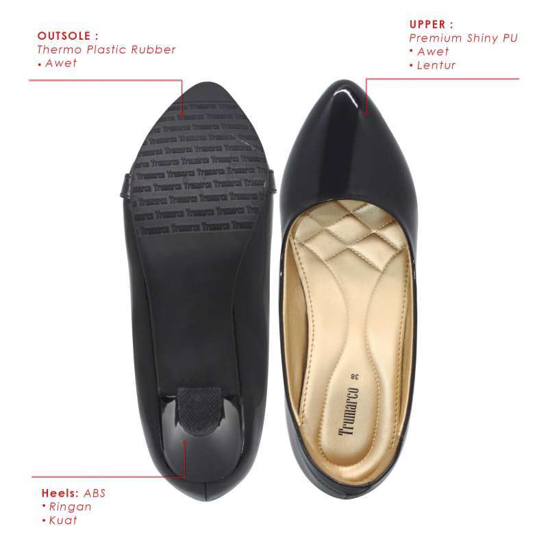 Jual Trumarco Tts 500 Black Sepatu Pantofel Wanita Di Seller Nino ...