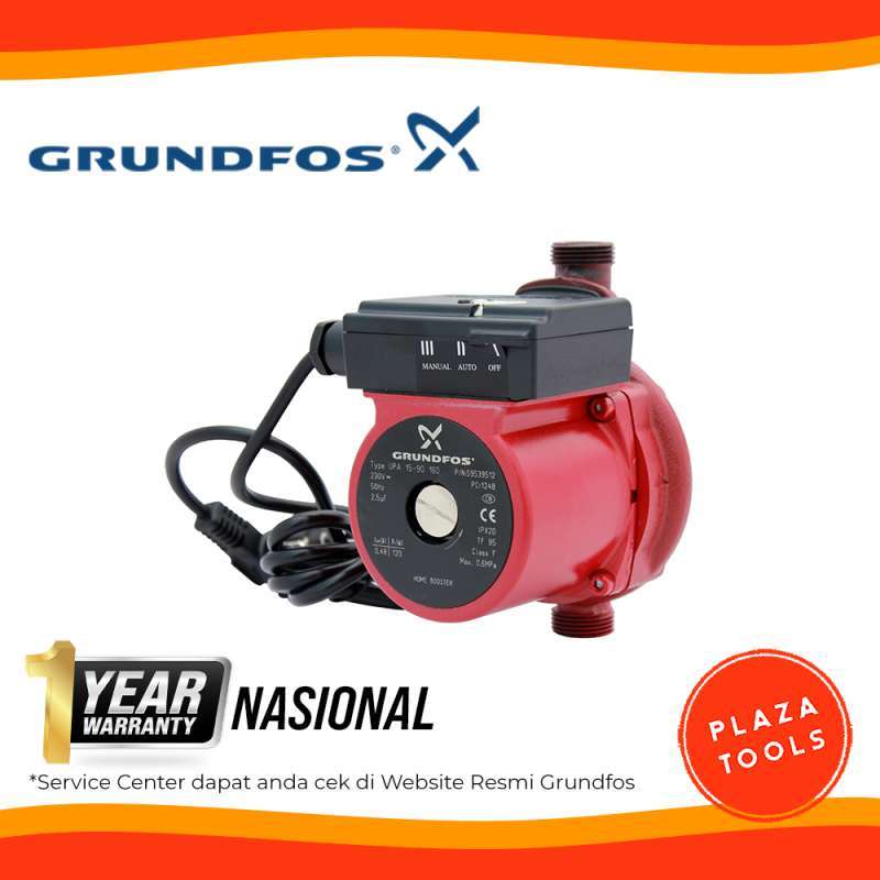 Jual Pompa Dorong Mini Air GRUNDFOS 15-90 Booster Pump Pendorong ...