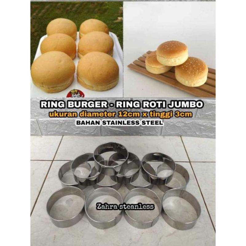 Jual Cetakan roti burger 12cm 12 pcs / Ring roti / Ring cutter bulat di ...