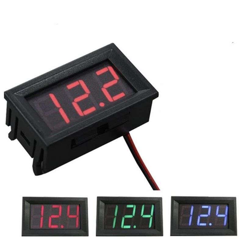 Jual DC Panel Meter Voltmeter Alat Ukur Tegangan Aki Power Supply ...