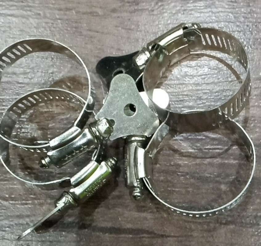 Promo Klem Selang Stainless Hose Clamp Kuping With Handle 1.5 Inch 5 ...