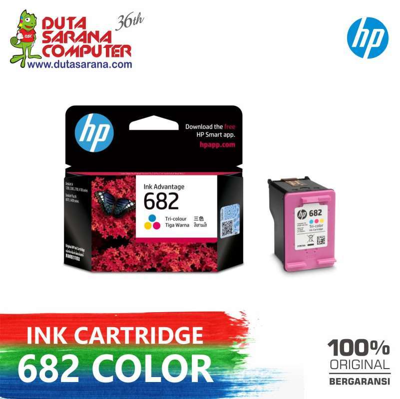 Promo Catridge HP 682 Color Original Tinta Ink Catridge MURAH 100% ...
